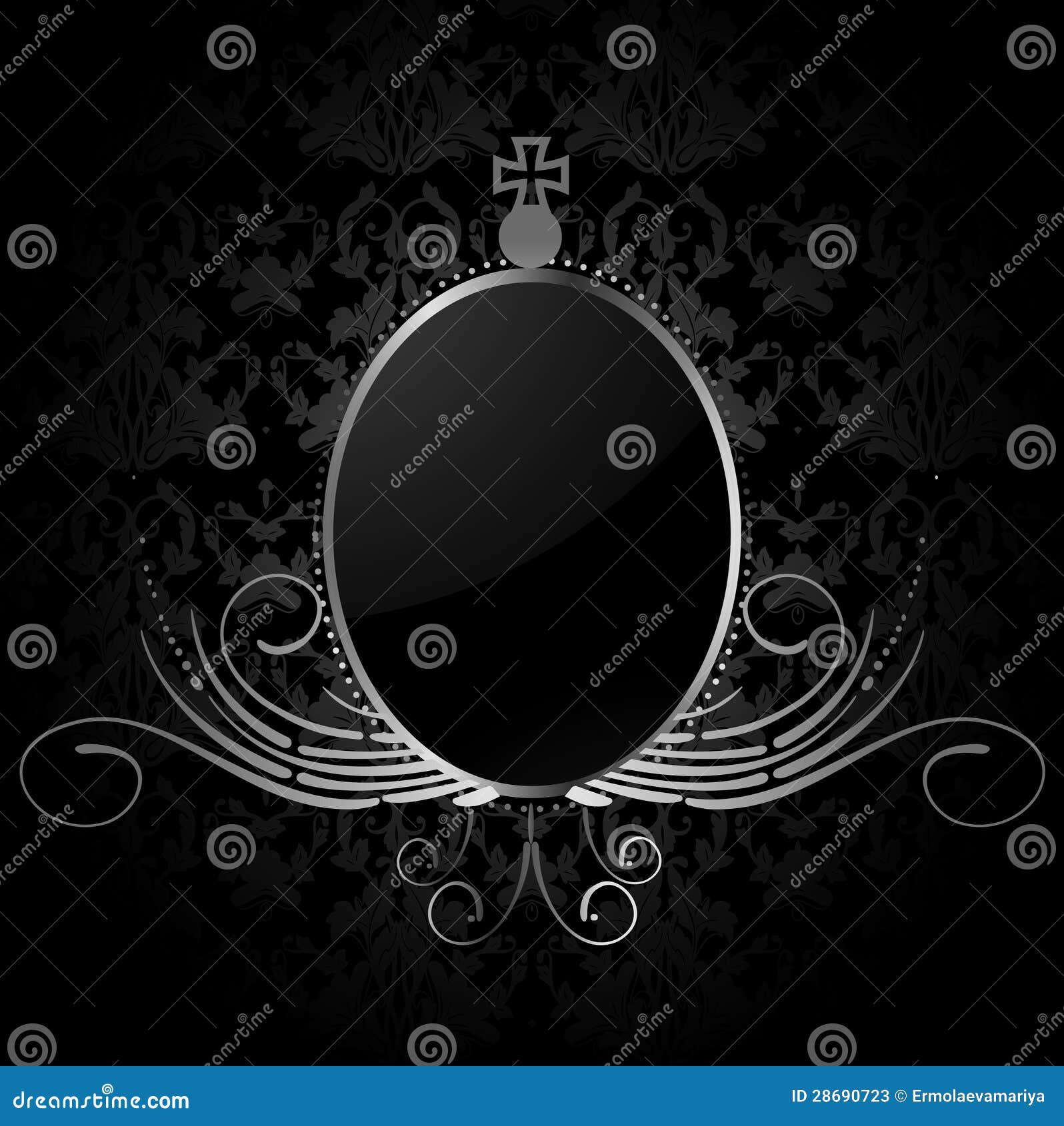 Royal Background with Silver Frame. Vector Stock Vector - Illustration ...