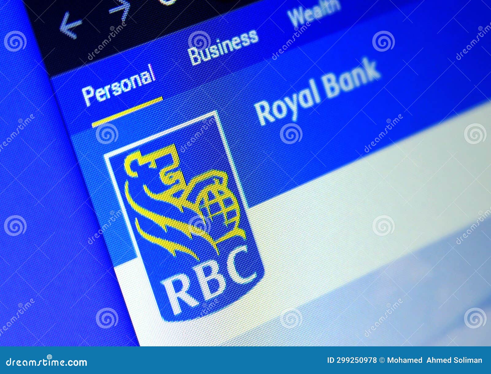 Royal Bank of Canada RBC editorial stock photo. Image of investment ...