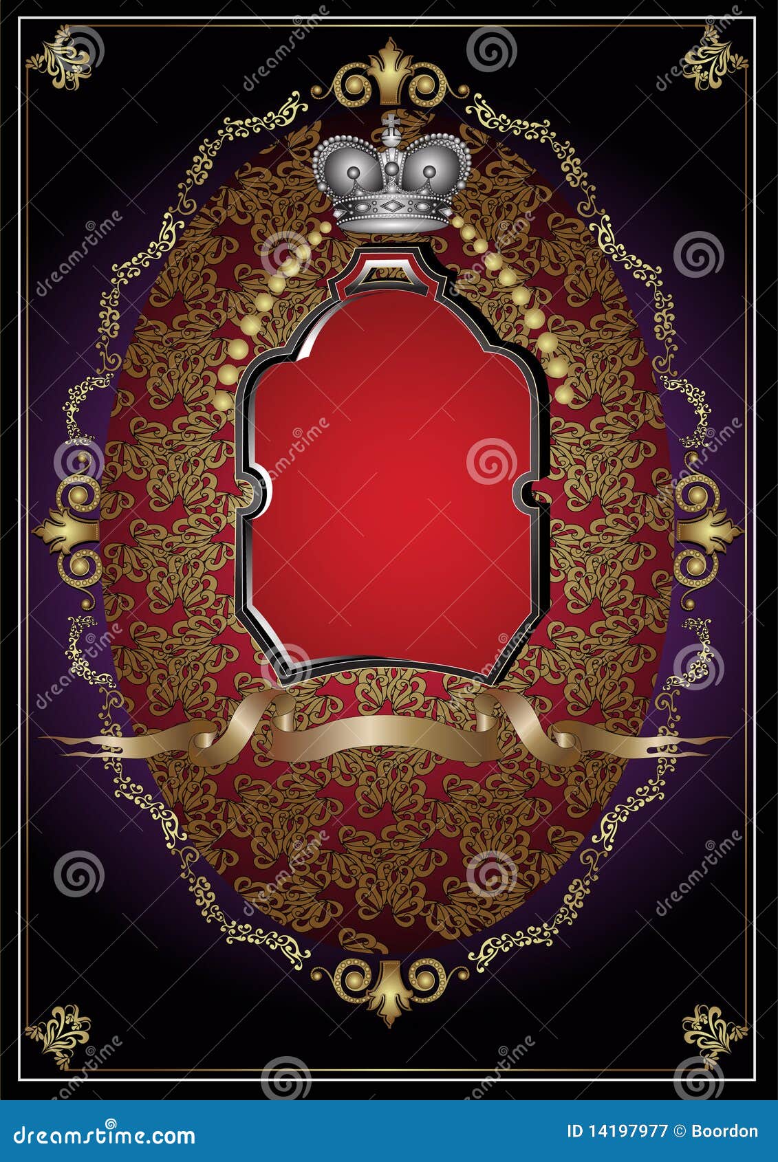 Royal banner background stock vector. Illustration of boutique - 14197977