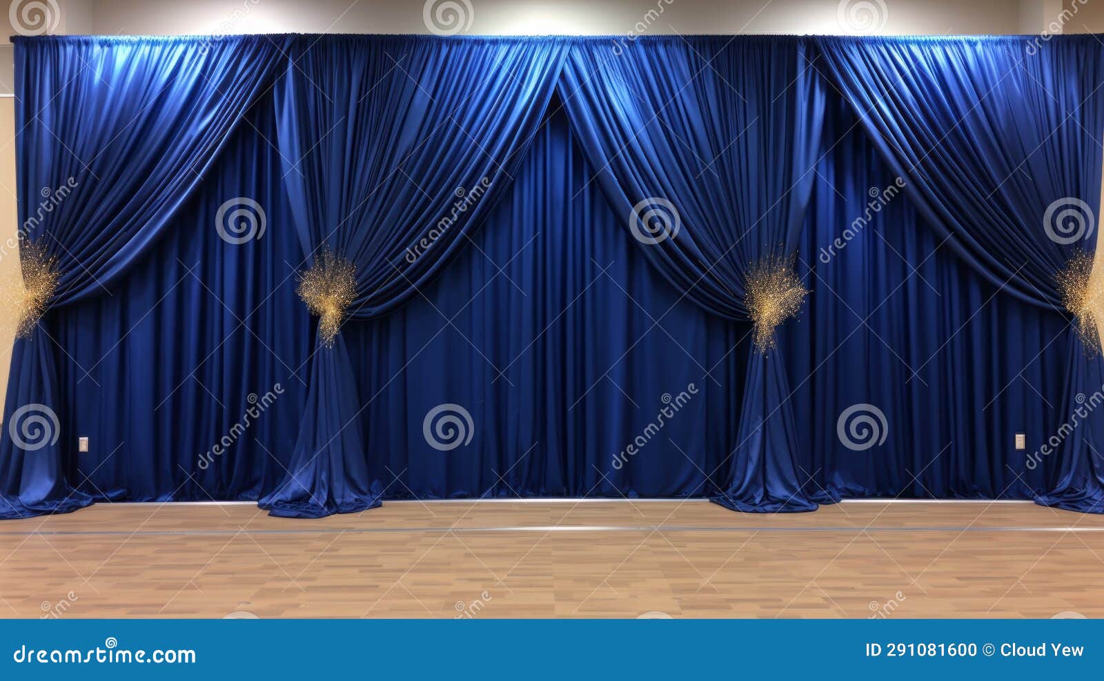 Royal Blue Backdrop, Elegant Touch To Projects Stock Illustration ...