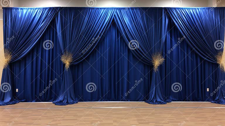 Royal Blue Backdrop, Elegant Touch To Projects Stock Illustration ...