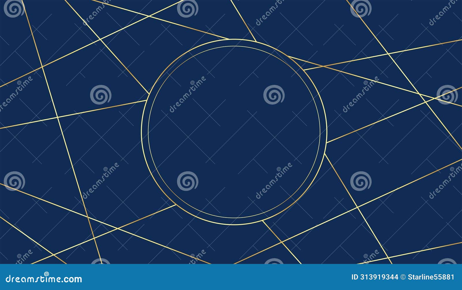 Royal Blue Color Background with Golden Lines Stock Vector ...