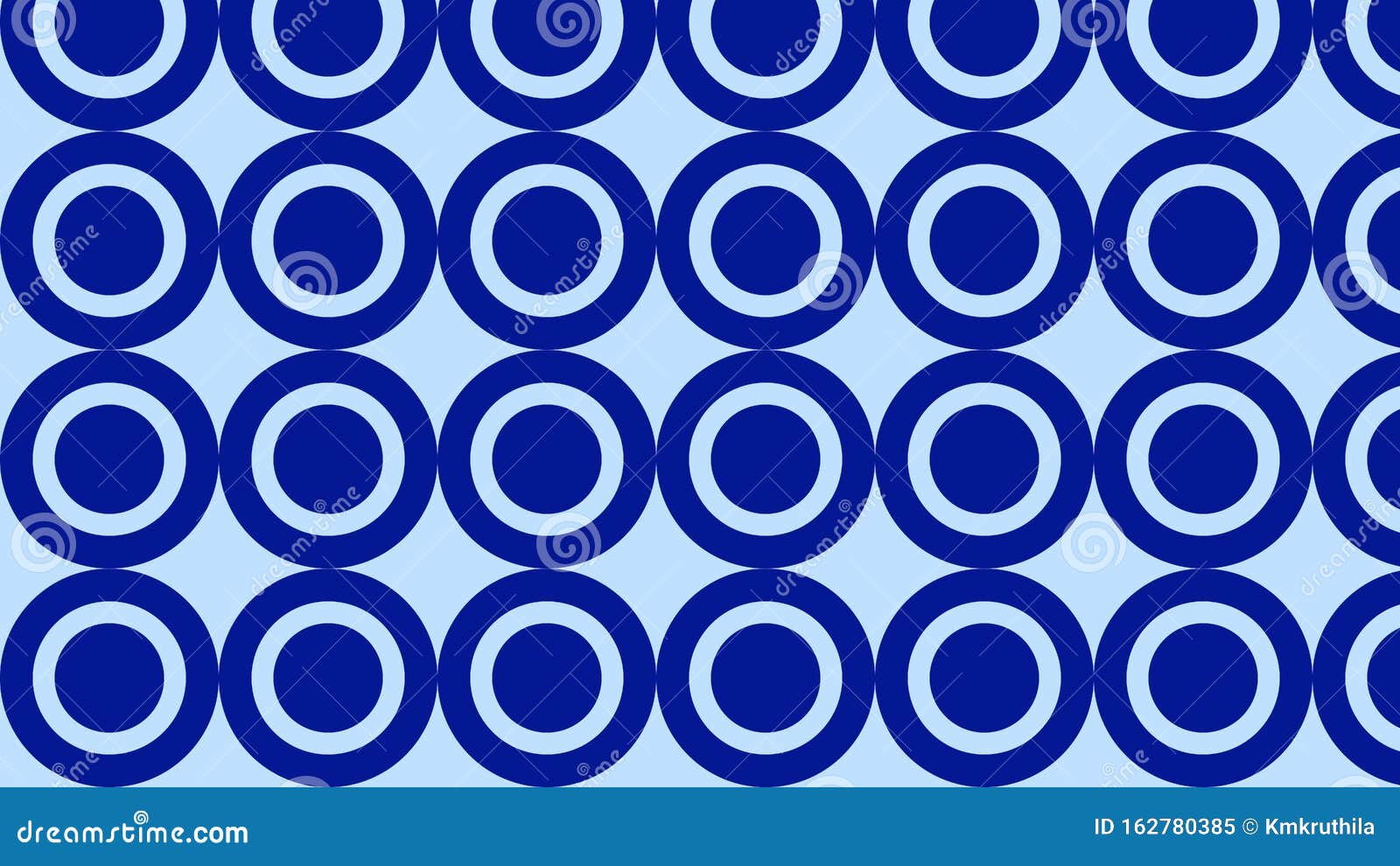 Royal Blue Seamless Circle Pattern Background Vector Illustration Stock ...
