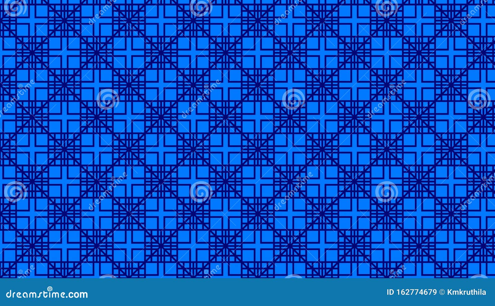 Royal Blue Seamless Geometric Square Pattern Illustration Stock Vector ...
