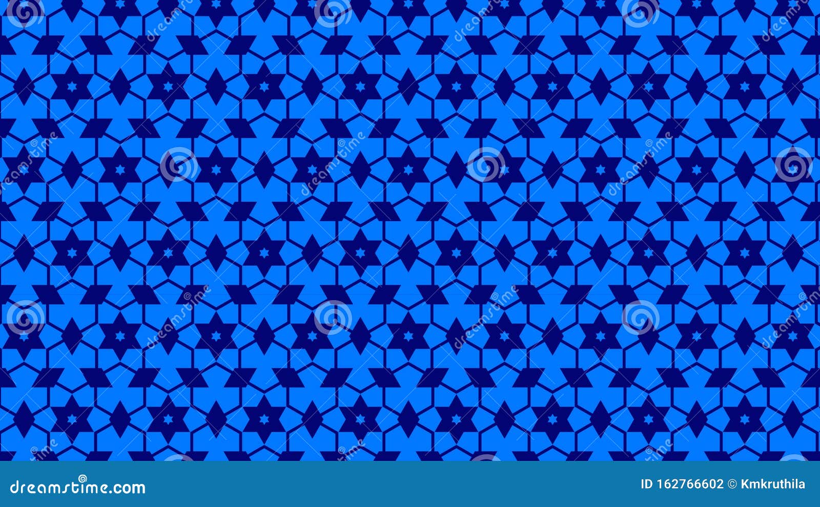 Royal Blue Seamless Star Pattern Image Stock Vector - Illustration of ...