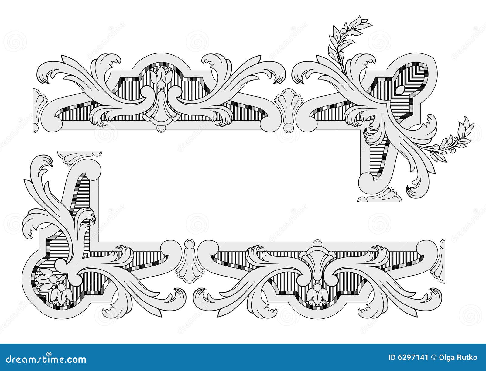 Royal borders vector stock vector. Illustration of glamour - 6297141