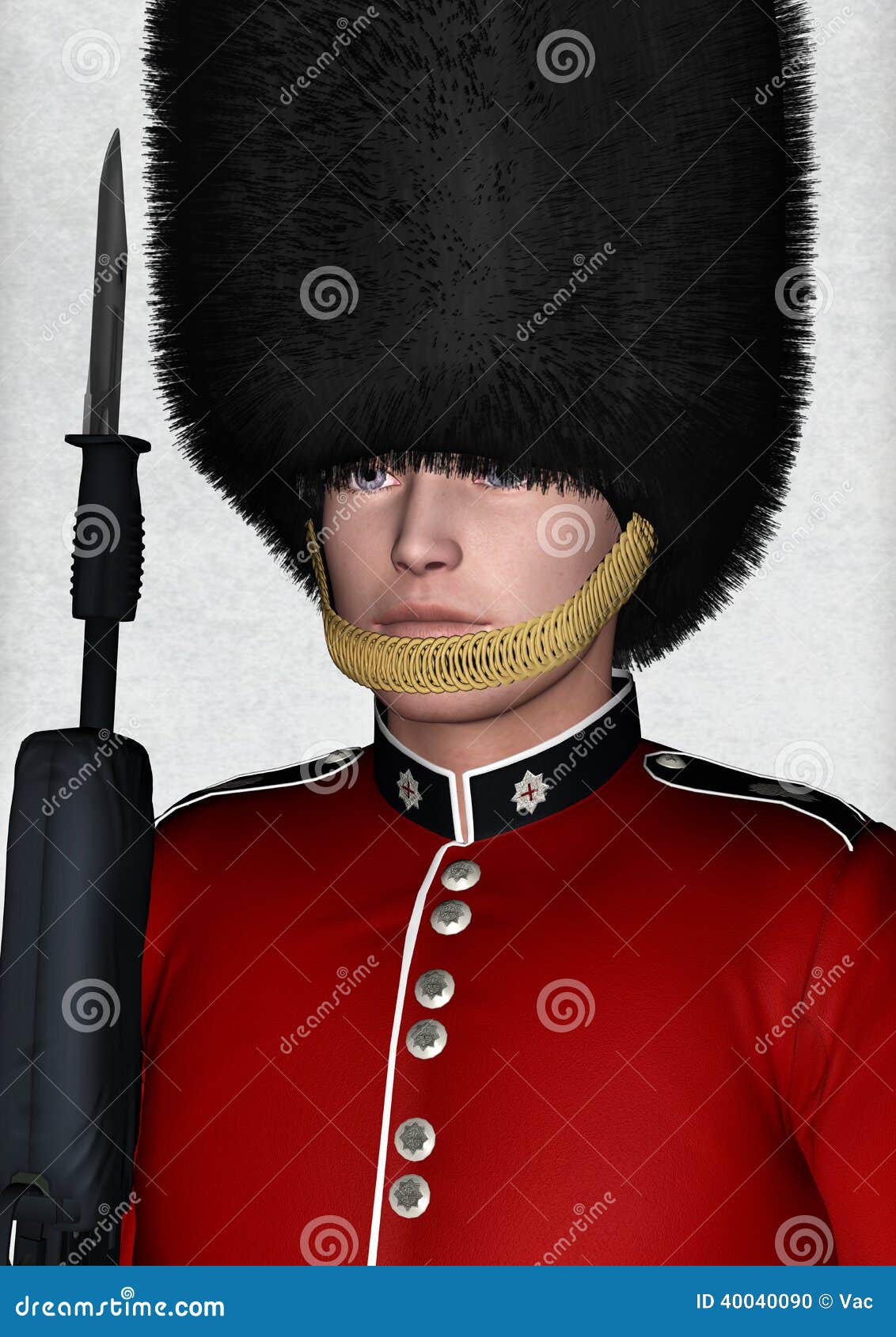 Royal British Guardsman stock illustration. Illustration of england ...