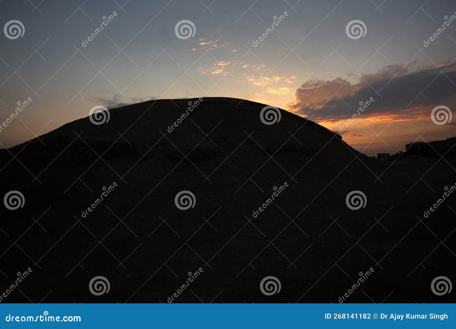 Royal Burial Mound during Sunset at Aali Village Stock Photo - Image of ...