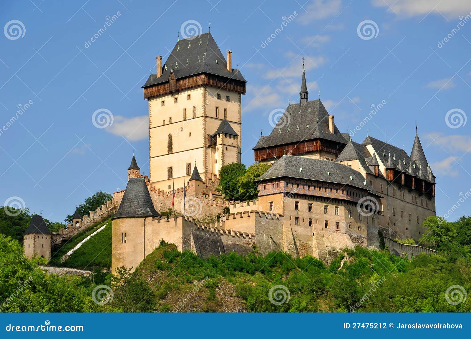 Royal castle Karlstejn stock photo. Image of castle, gothic - 27475212
