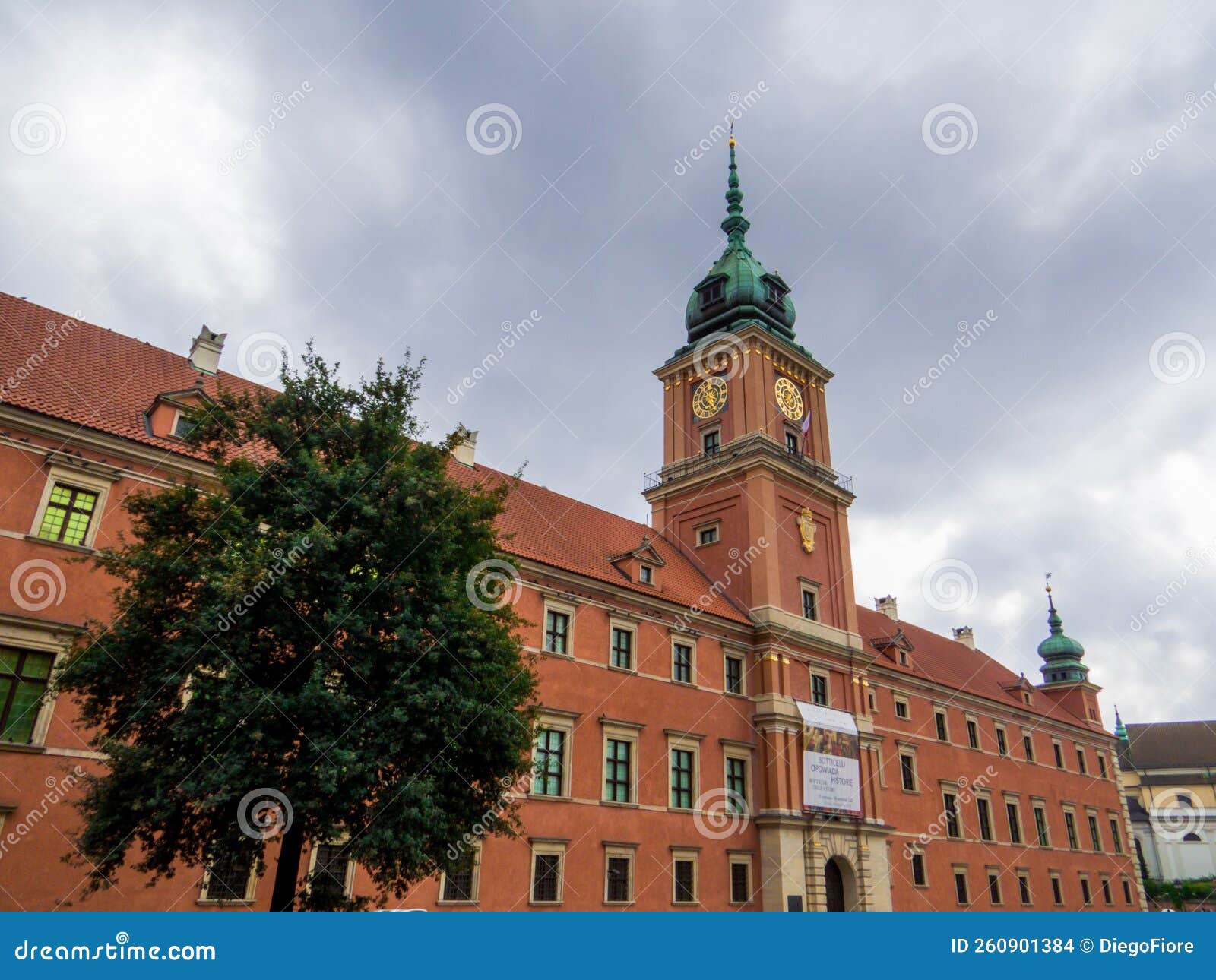 Royal Castle, Warsaw, Poland Stock Photo - Image of european, orange ...