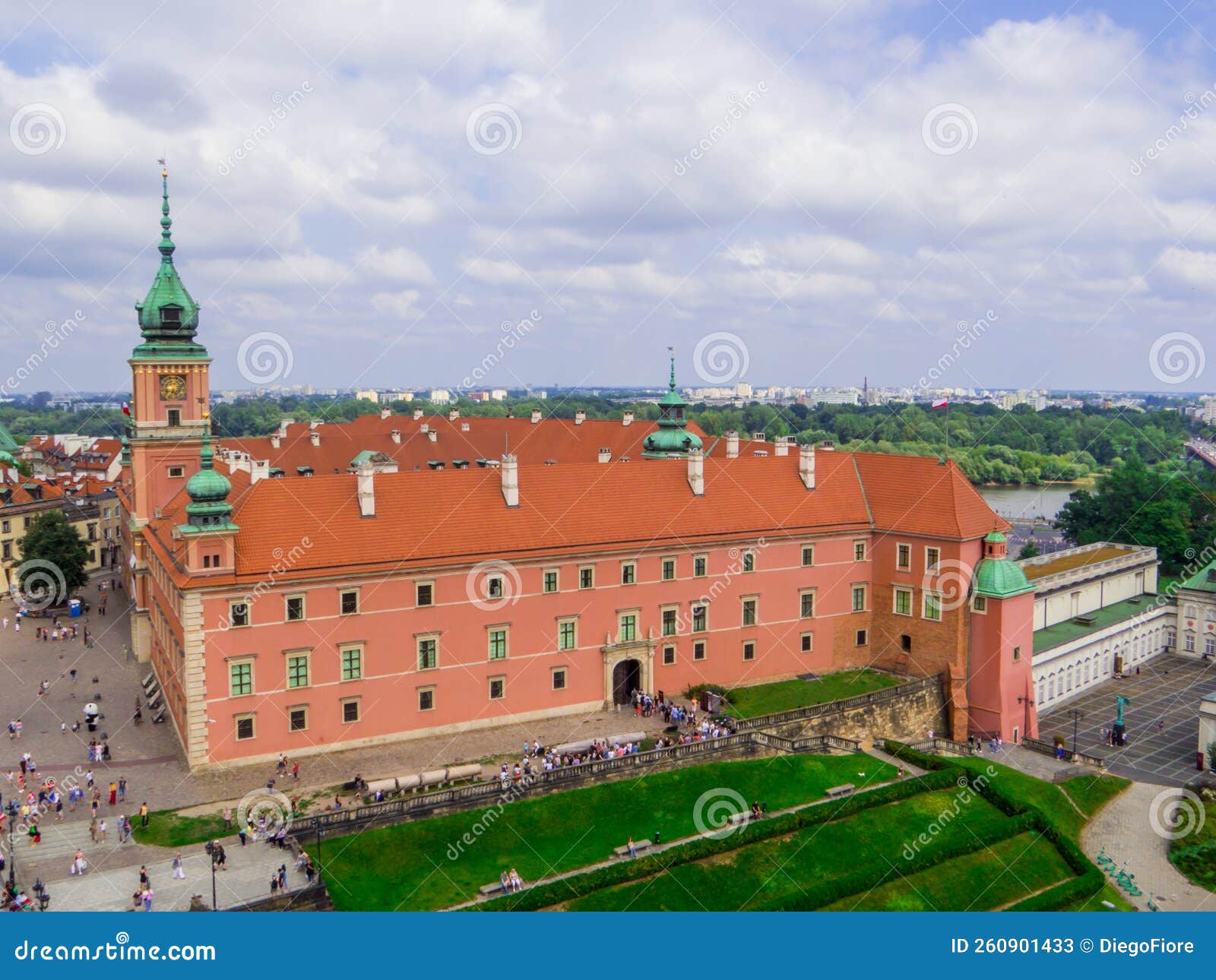 Royal Castle, Warsaw, Poland Stock Image - Image of poland, clock ...
