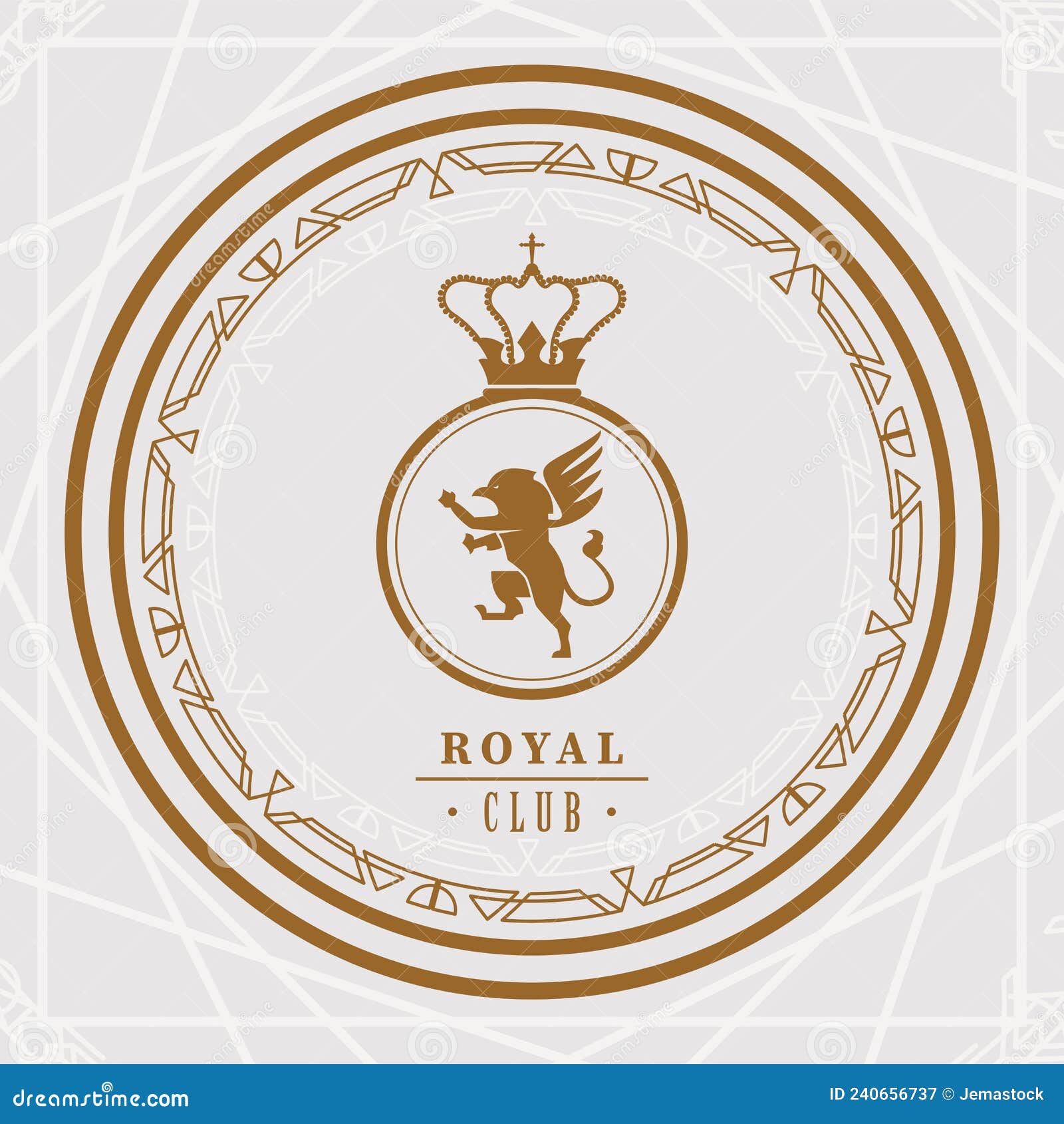 Royal Club Logo Cartoon Vector | CartoonDealer.com #84929287