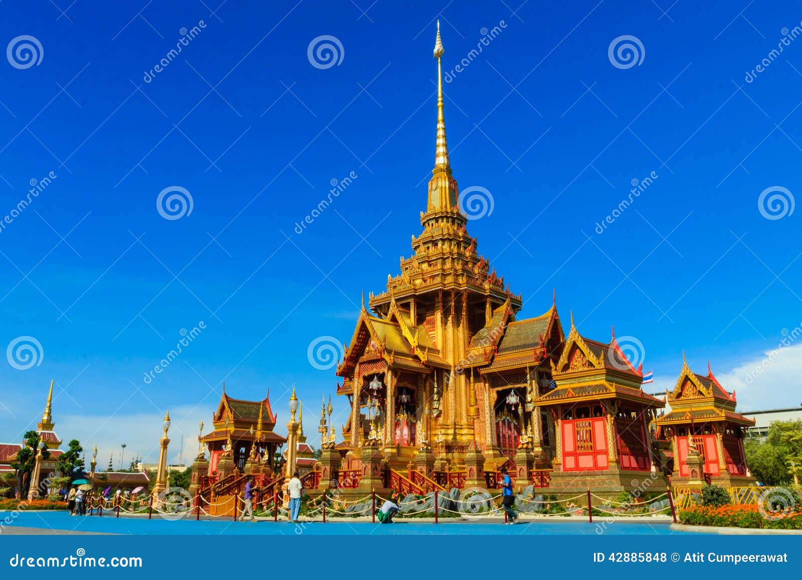 Royal Cremation Structure , Bangkok Thailand Stock Photo - Image of ...
