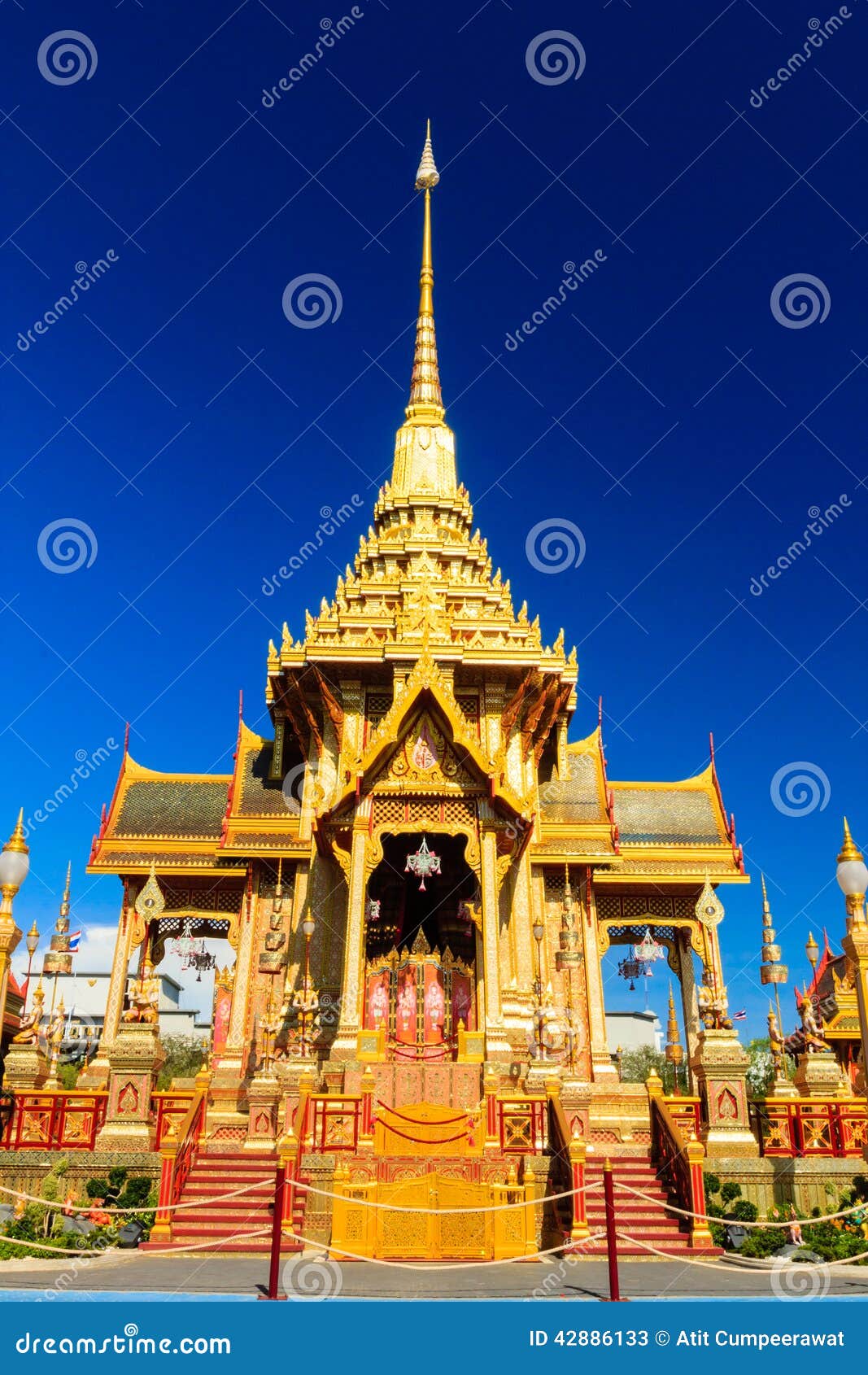Royal Cremation Structure , Bangkok Thailand Stock Image - Image of ...