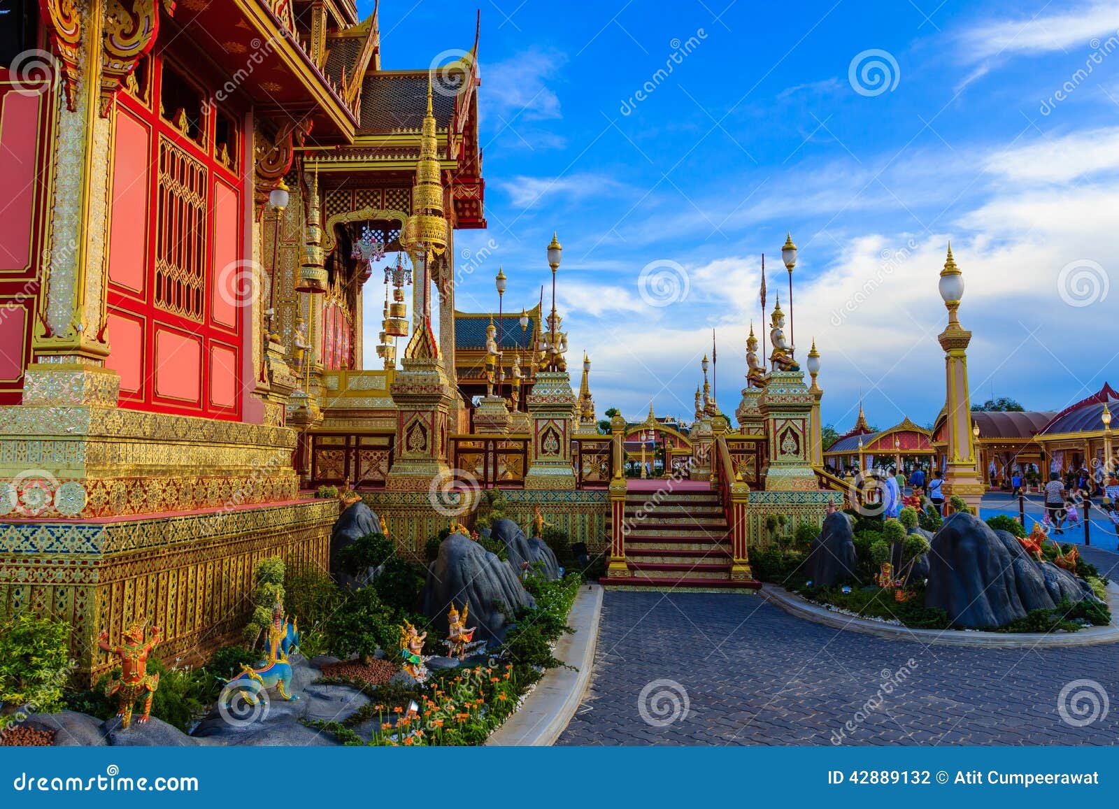 Royal Cremation Structure , Bangkok Thailand Stock Photo - Image of ...