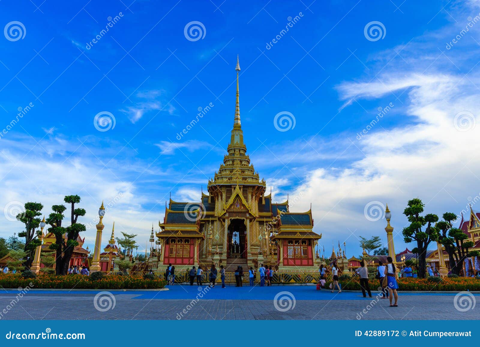 Royal Cremation Structure , Bangkok Thailand Stock Photo - Image of ...