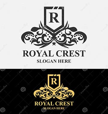 Royal Crest Logo stock vector. Illustration of majesty - 84953598