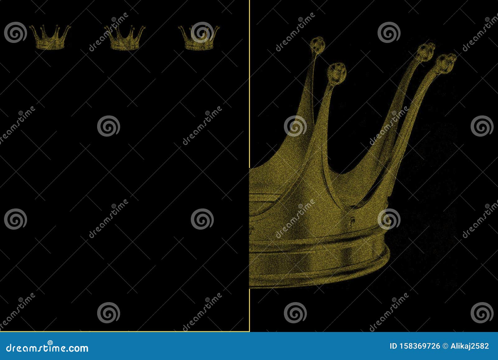 Colorful Royal Crown Background, Space for Text Stock Illustration ...