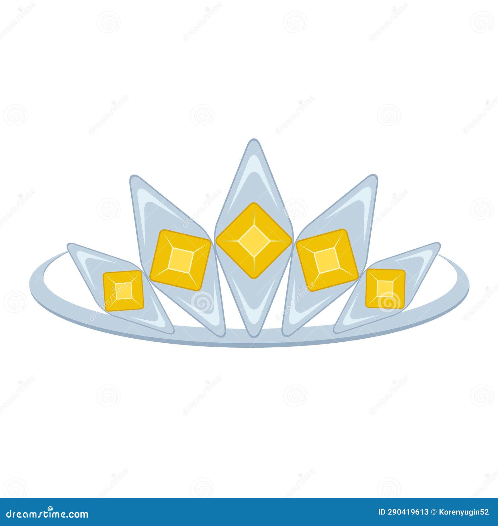 Royal Crown with Ruby Stone Stock Illustration - Illustration of stone ...