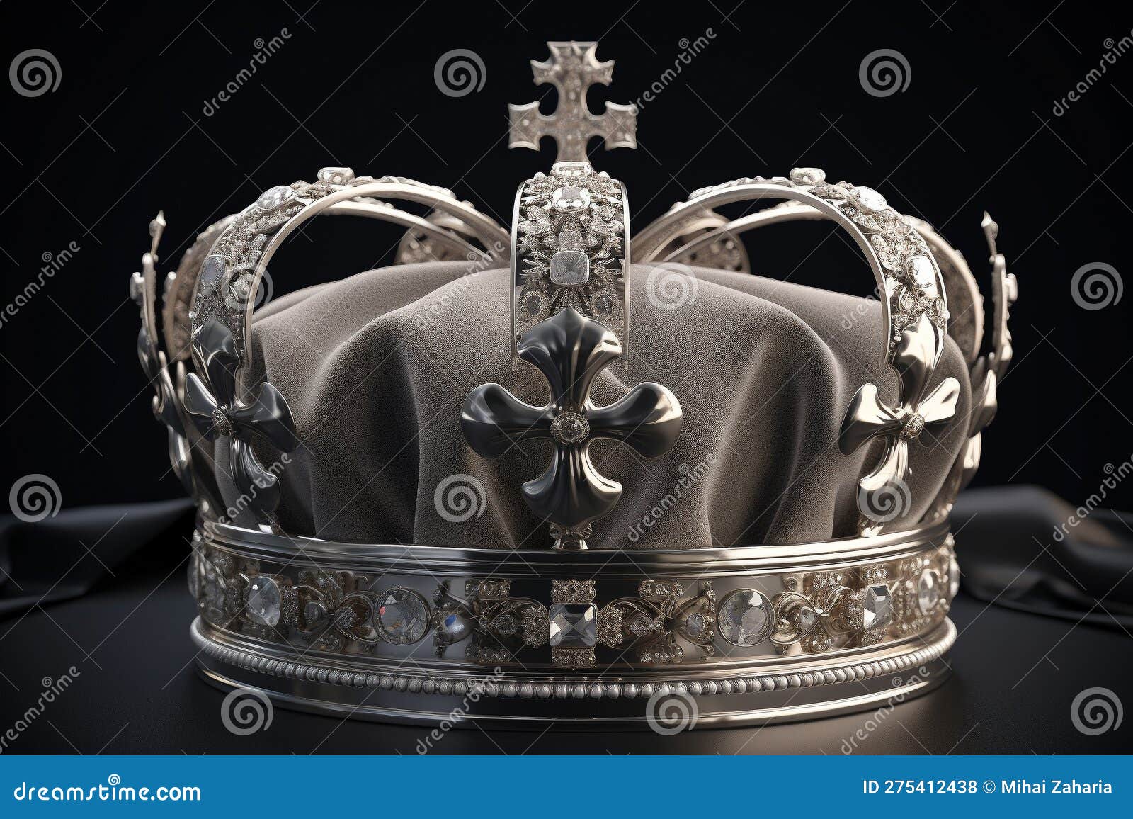 A Royal Crown in a Studio Setup. Generative AI Stock Illustration ...