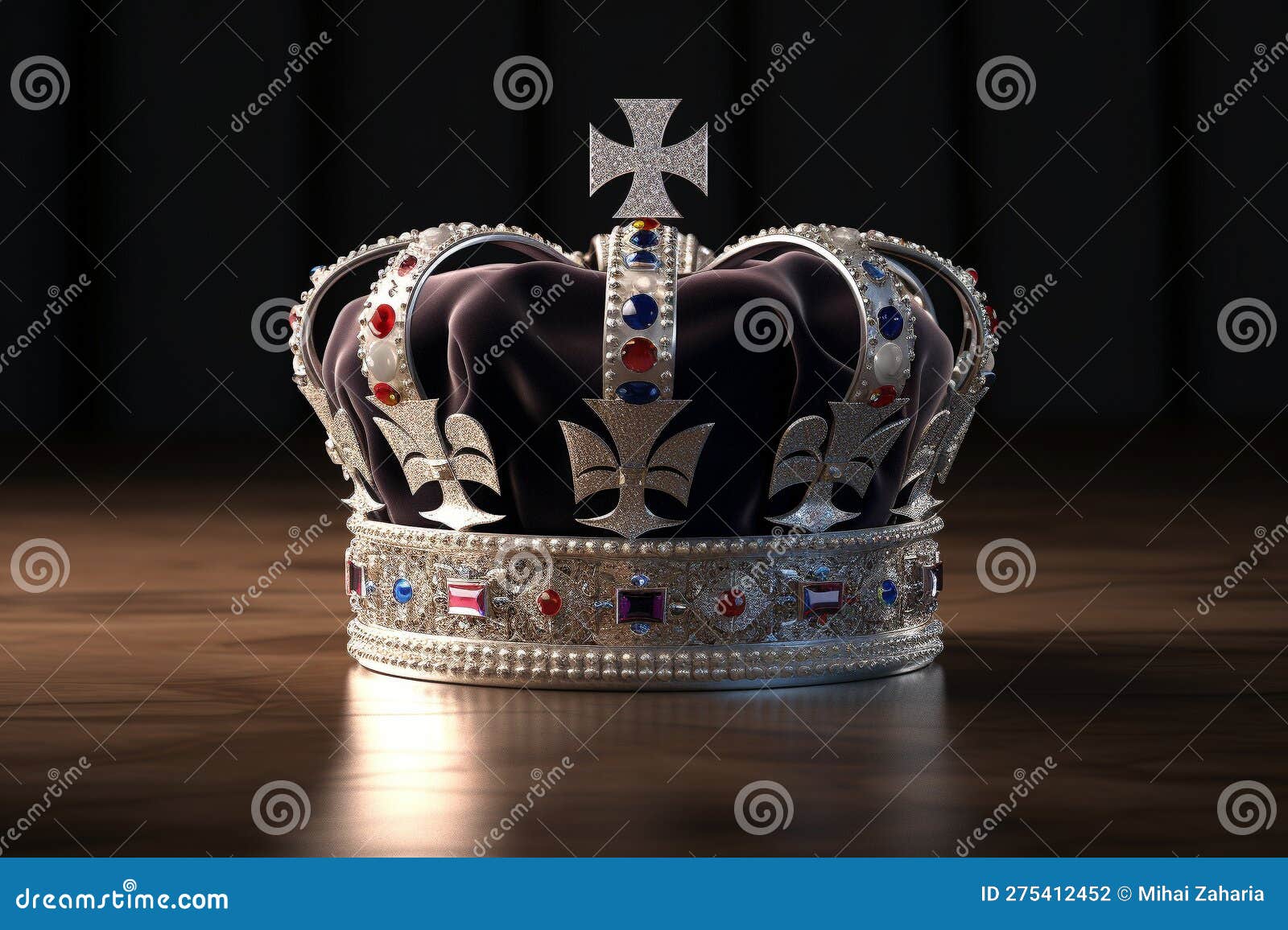 A Royal Crown in a Studio Setup. Generative AI Stock Illustration ...