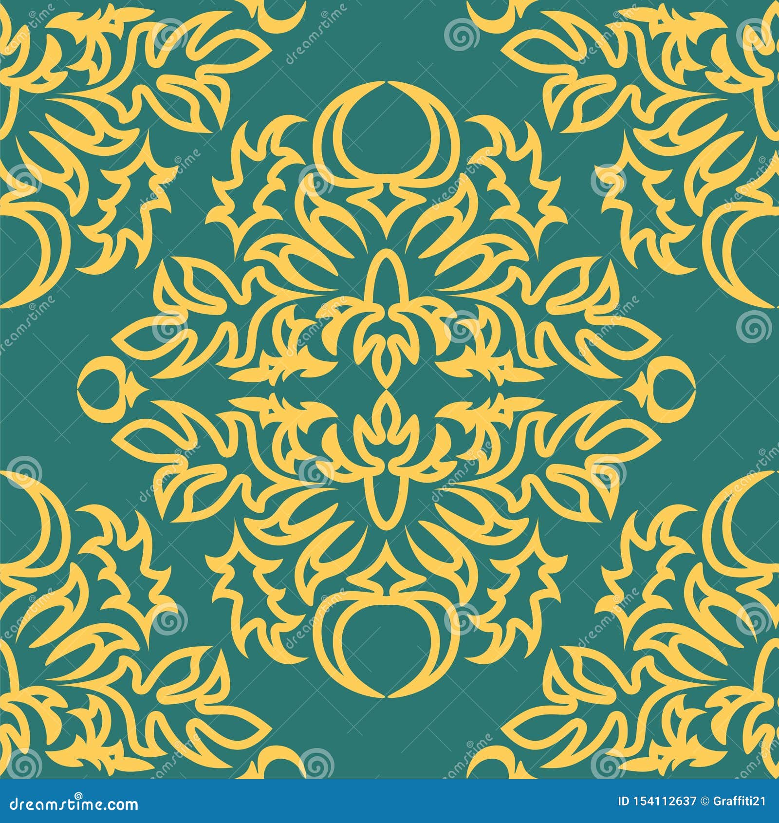 Royal Damask Pattern for Fabric Design. Wallpaper Baroque, Damask ...