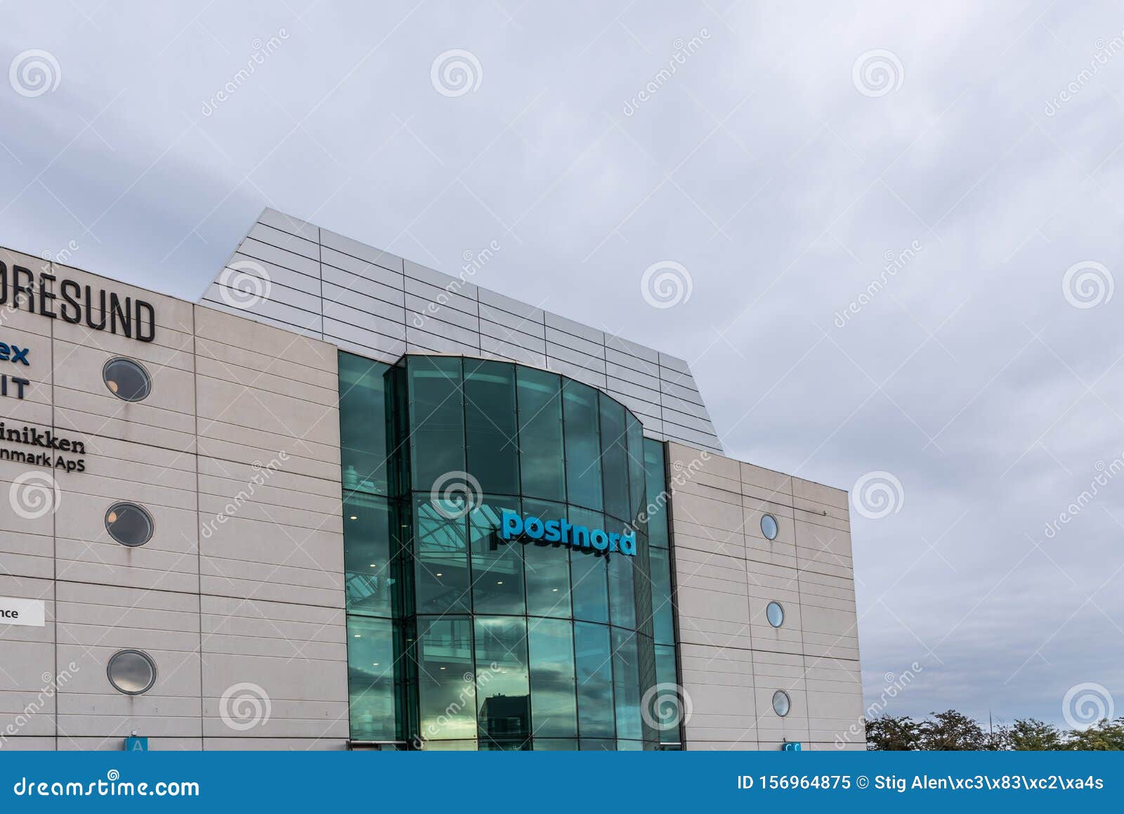 Royal Danish Post Office in Modern Design, Copenhagen Editorial Image ...