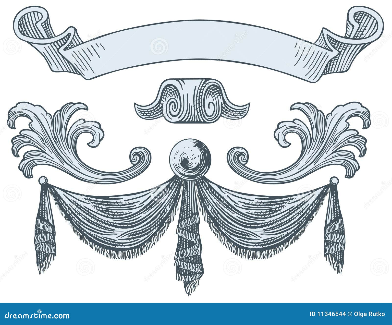 Royal Decoration stock vector. Illustration of banner - 11346544