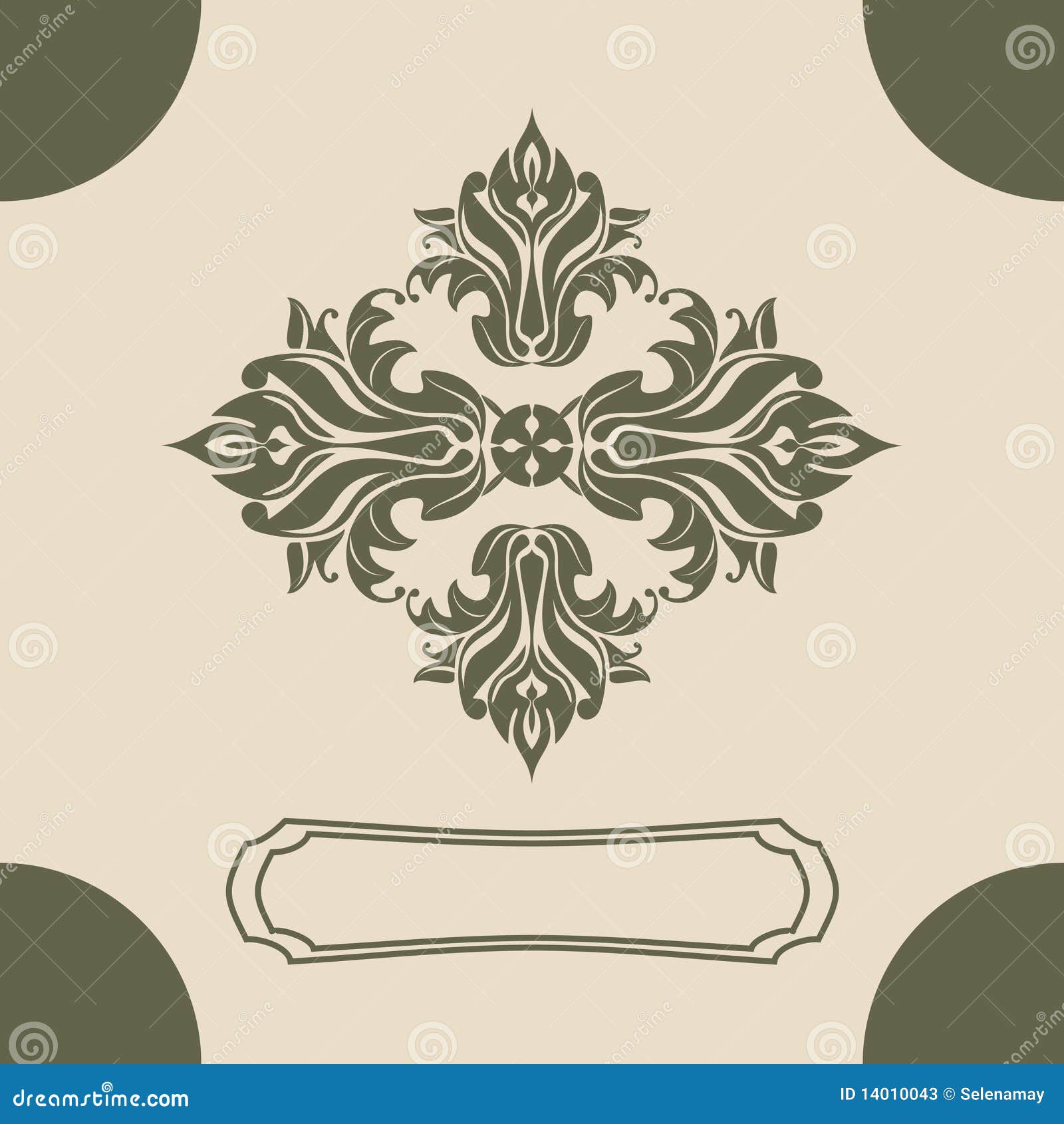 Royal design element stock vector. Illustration of venetian - 14010043