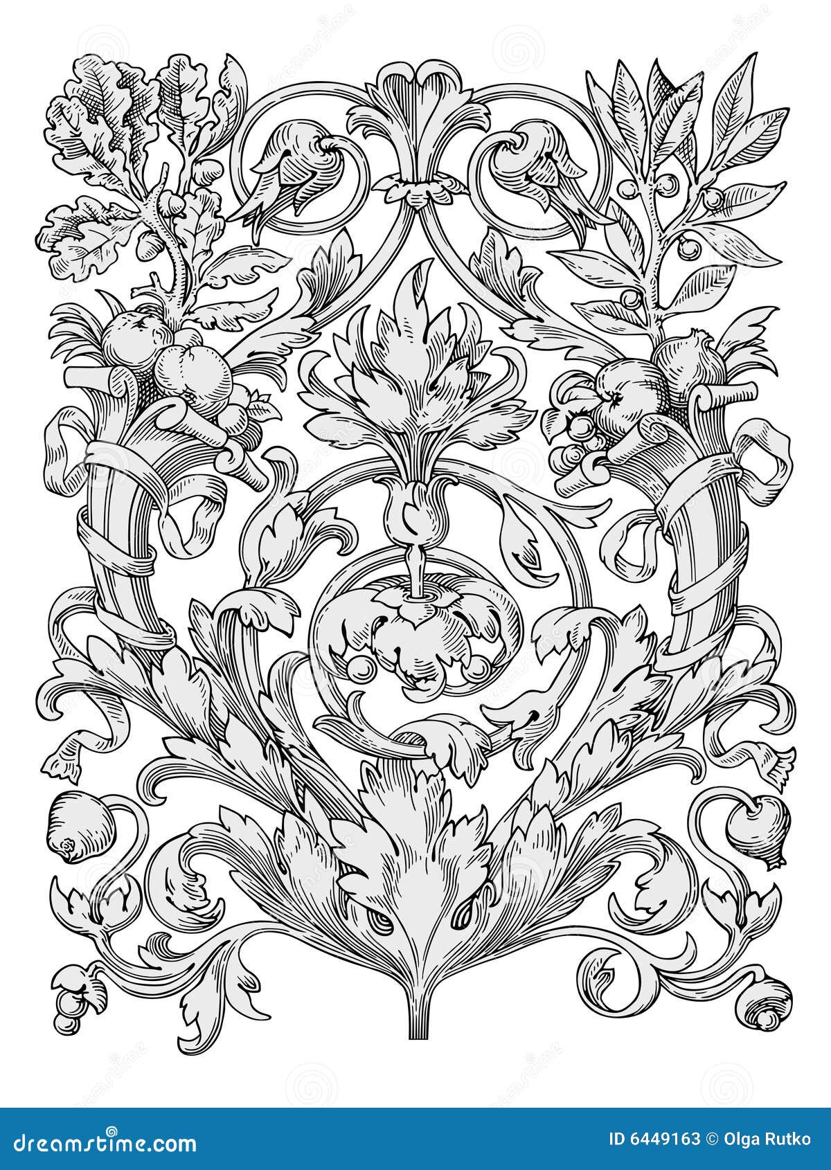 Royal Design Elements Vector Stock Vector - Illustration of flower ...