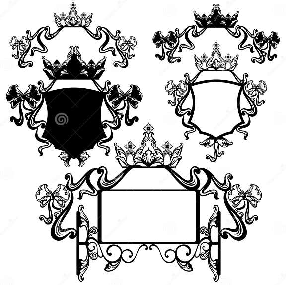 Royal design set stock vector. Illustration of queen - 51784406