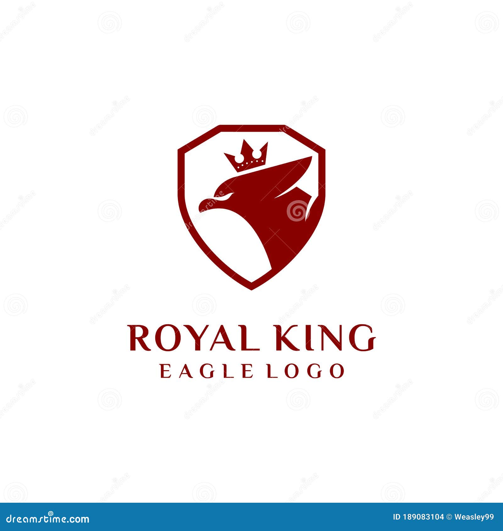 Royal Eagle Logo, Eagle Shield With Crown Logo Design Vector ...
