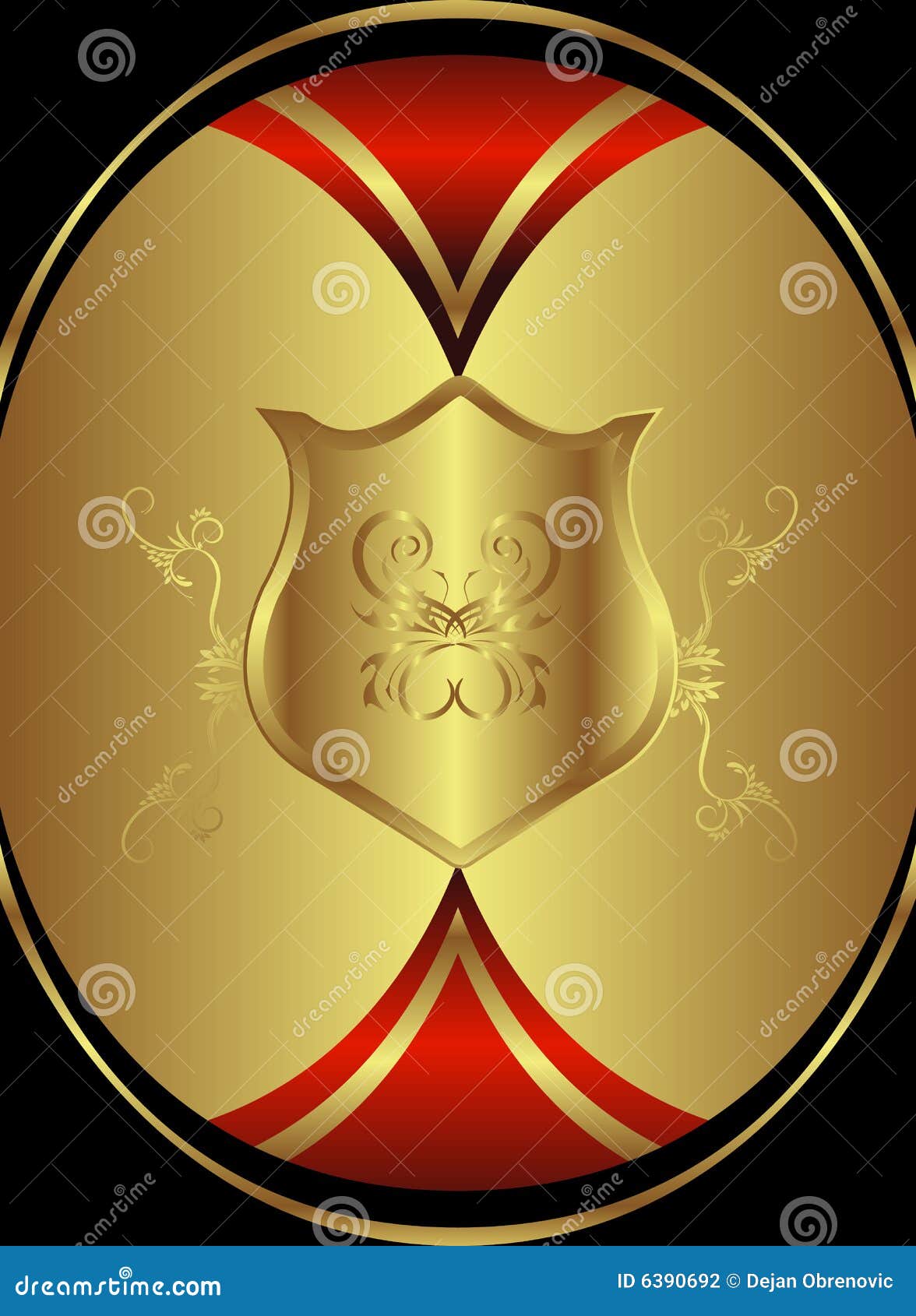 Royal Elegant Red stock vector. Illustration of royal - 6390692
