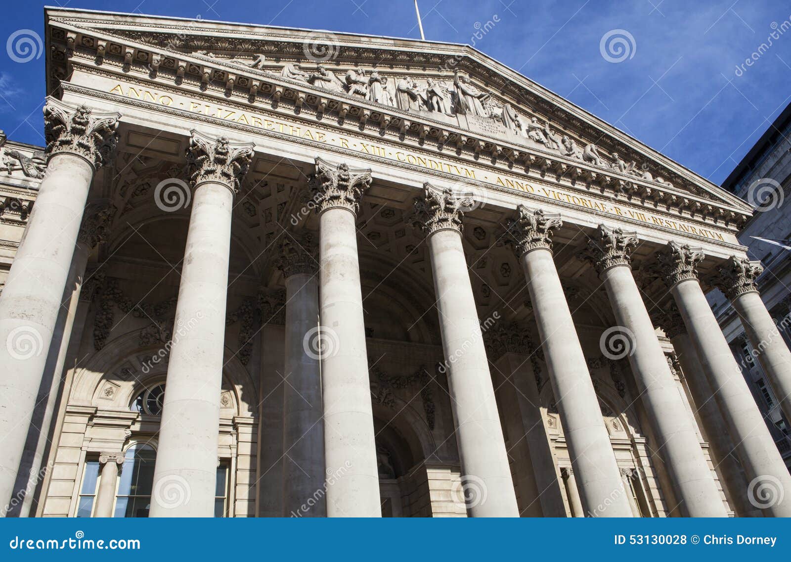 The Royal Exchange in London Stock Photo - Image of historic, commerce ...