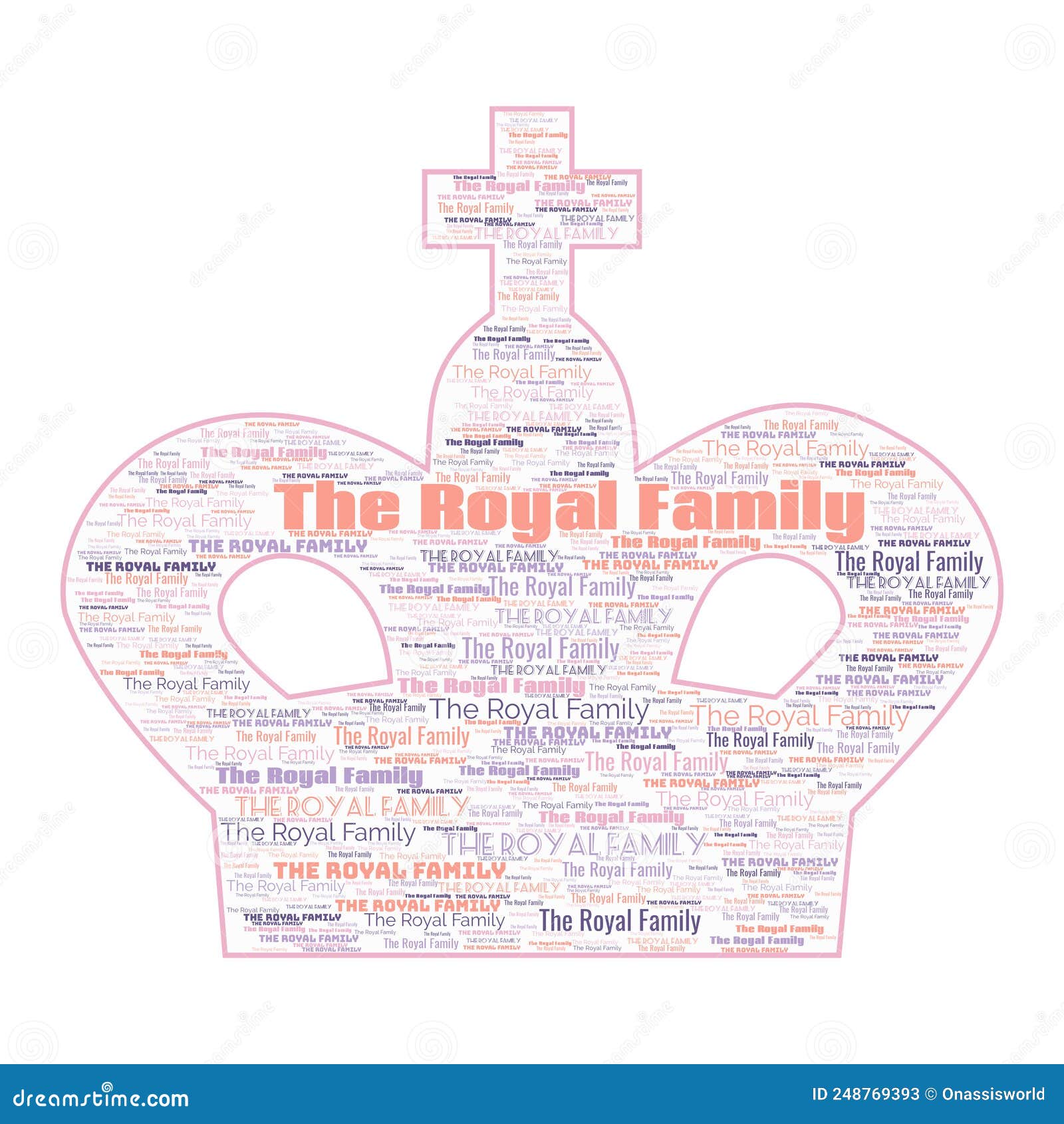 The Royal Family Queens Jubilee Text Illustration Background Header ...