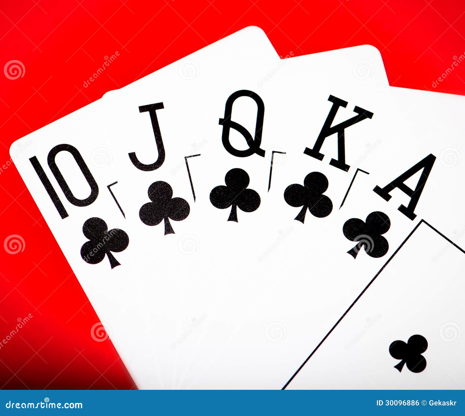 Cards with royal flash stock photo. Image of stack, card - 30096886