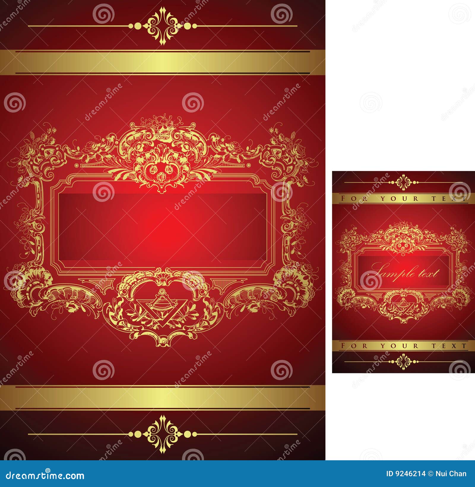 Royal Floral Background stock illustration. Illustration of ornate ...