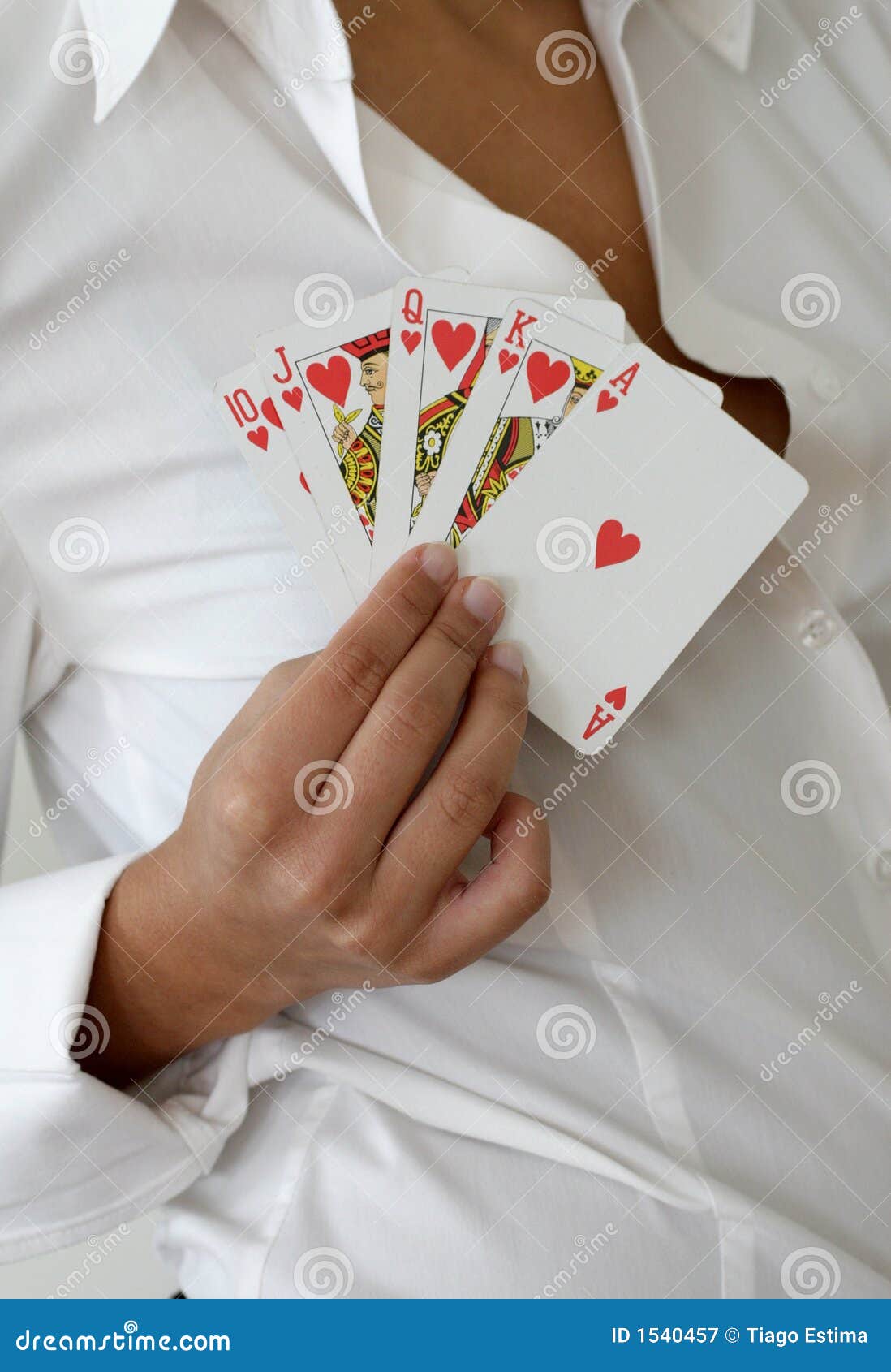 Royal Flush stock image. Image of hands, holding, game - 1540457