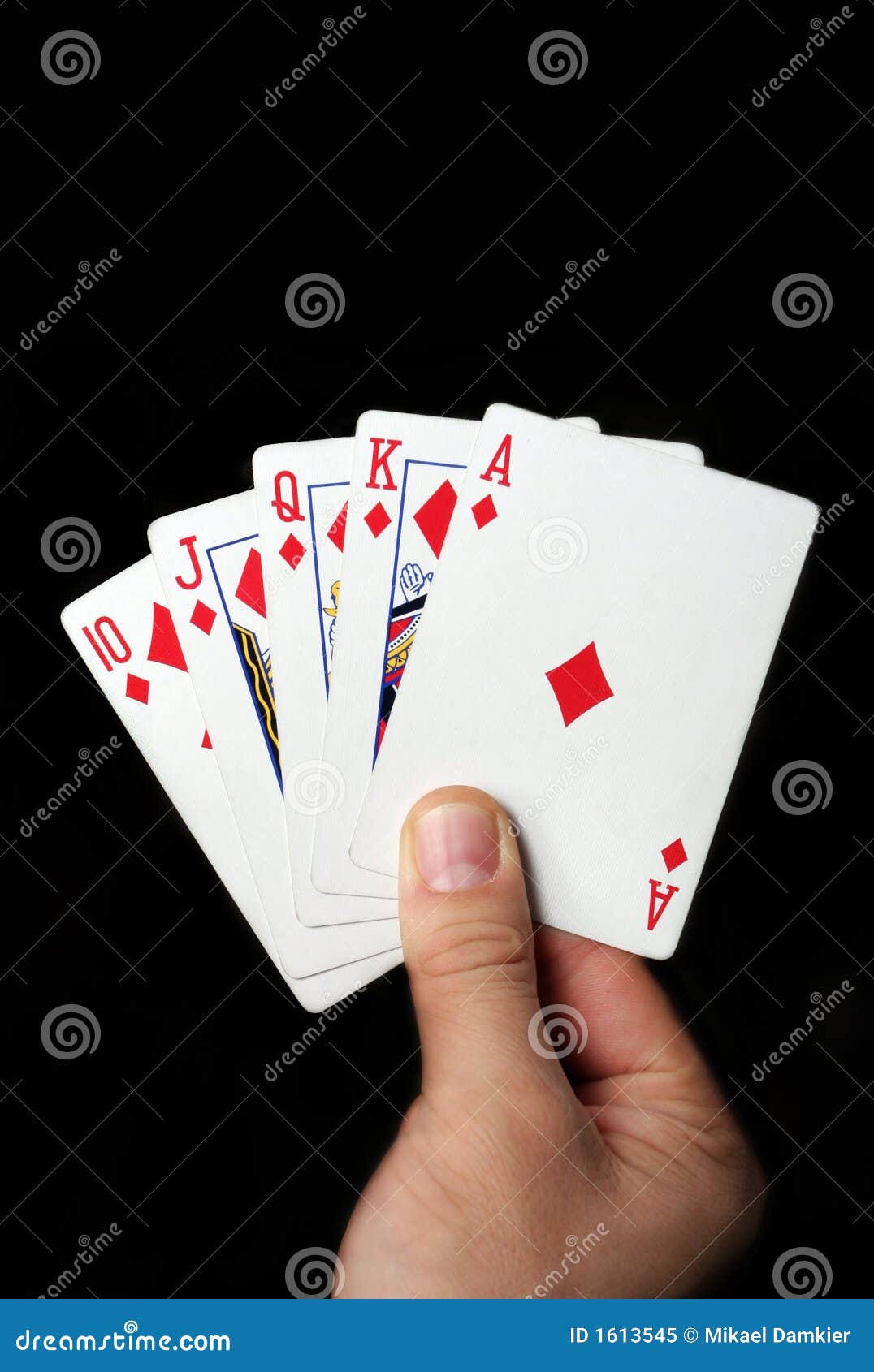 Royal flush stock image. Image of poker, entertainment - 1613545