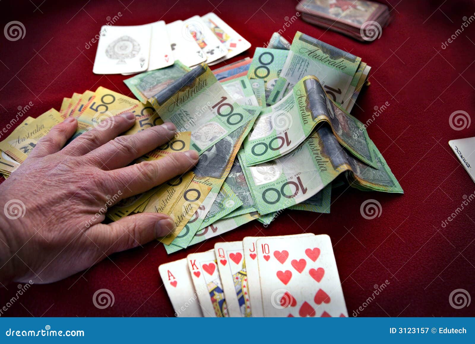 Royal Flush stock image. Image of gambling, money, australian - 3123157