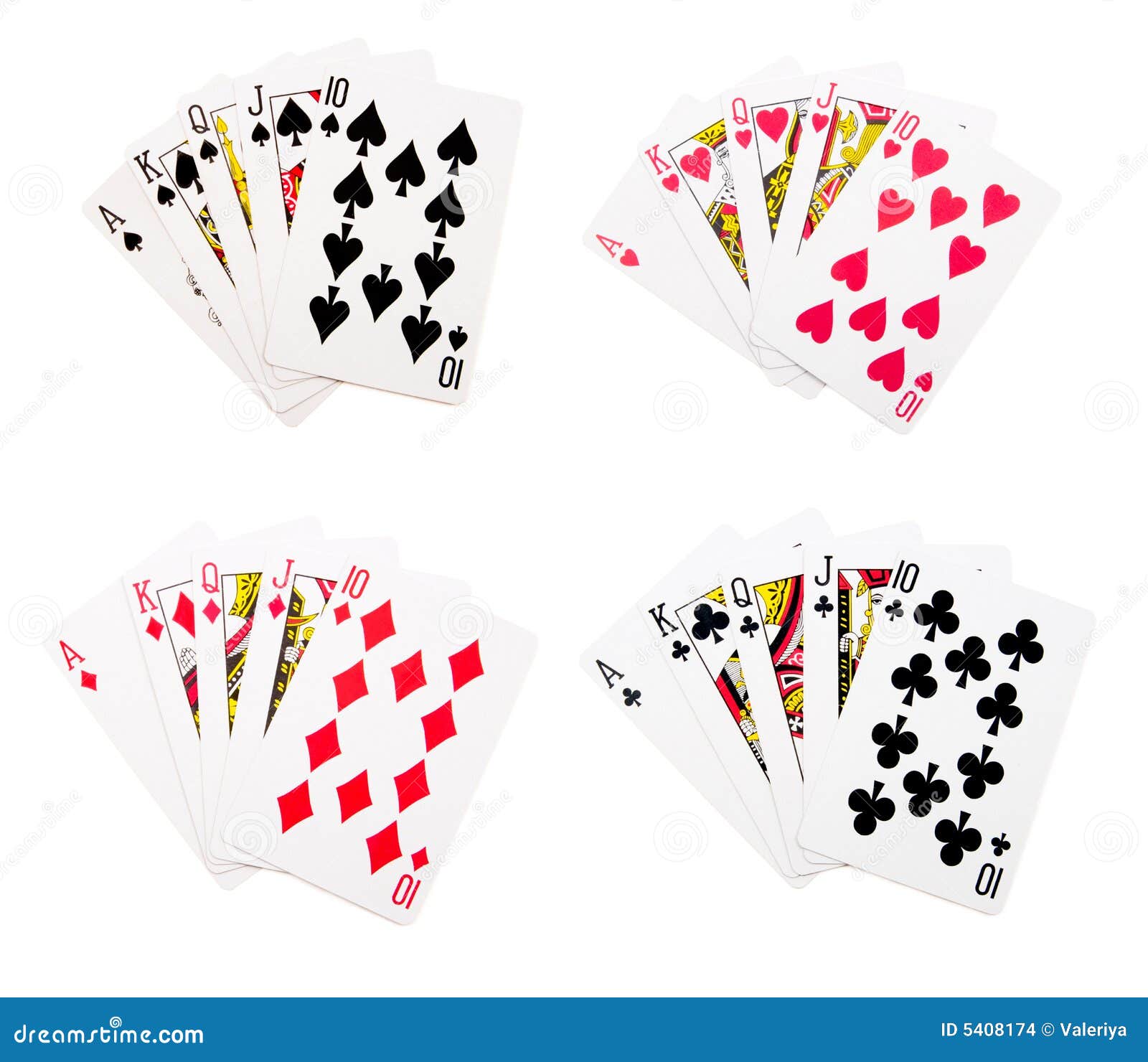 Royal Flush stock illustration. Illustration of poker - 5408174