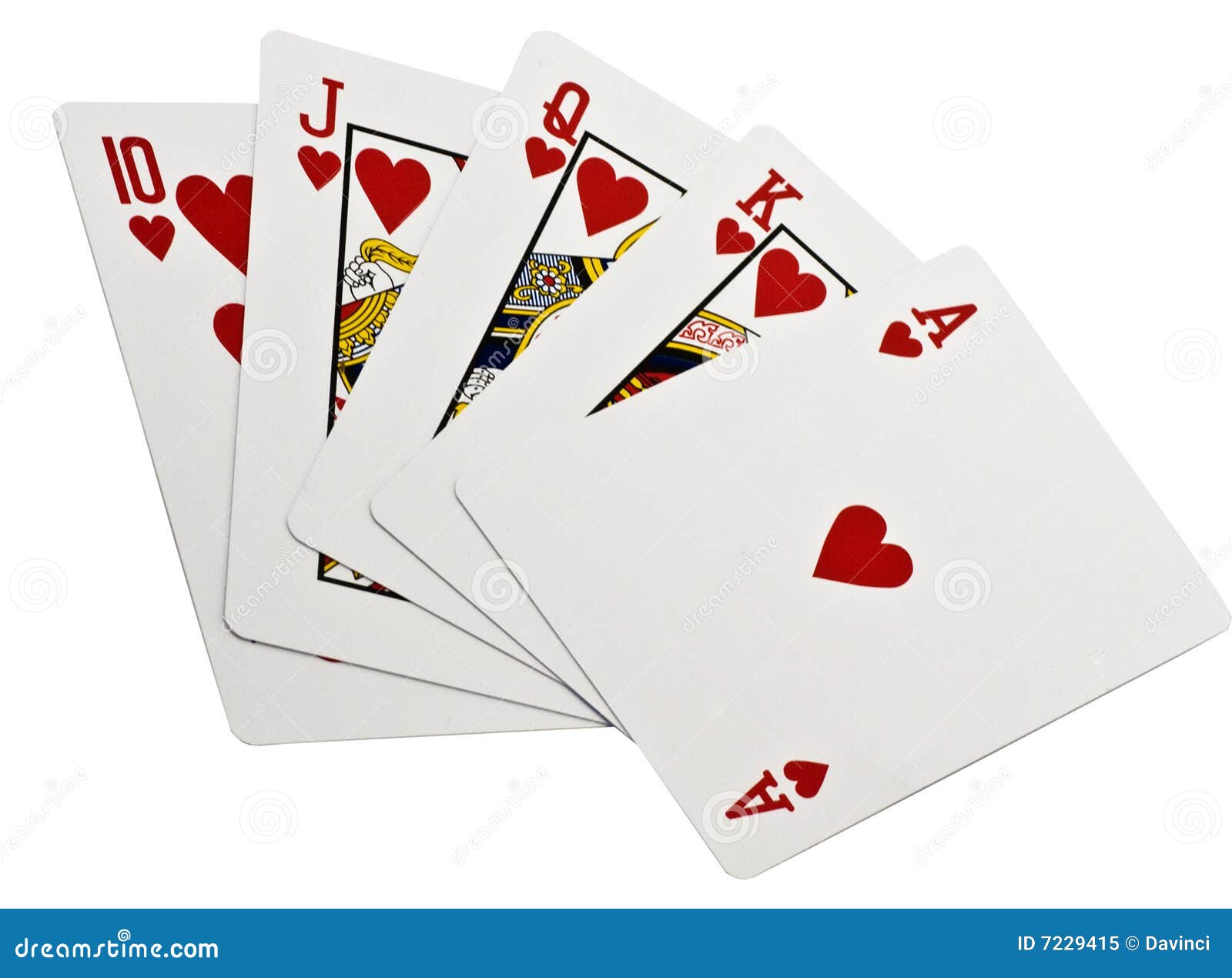 Royal flush stock image. Image of jack, isolated, icon - 7229415