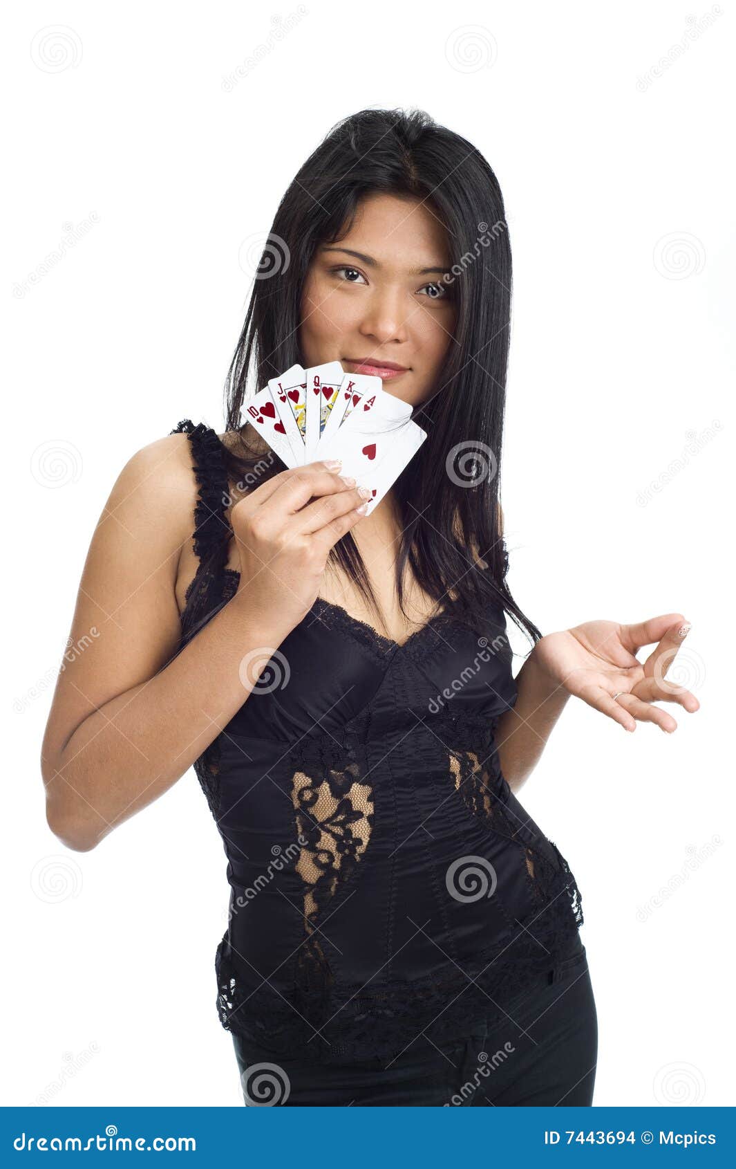 Royal flush stock photo. Image of royal, hand, thai, young - 7443694