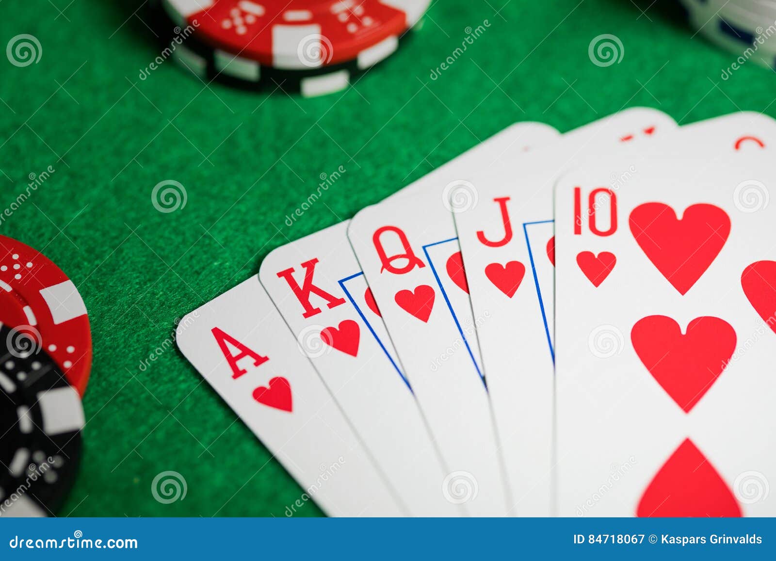 Royal flush cards stock image. Image of card, betting - 84718067