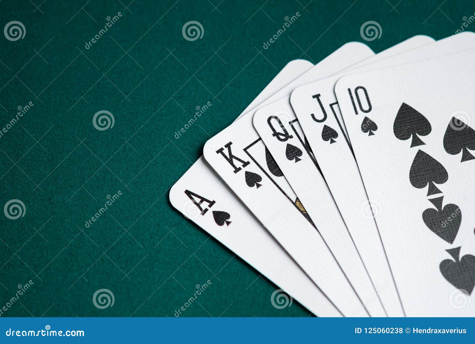 Royal flush combination stock photo. Image of flush - 125060238