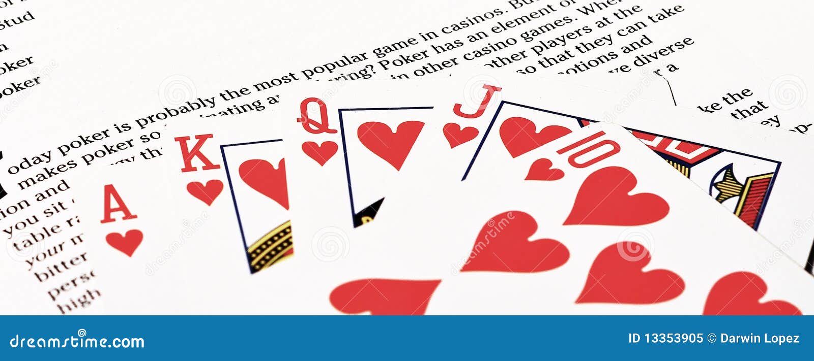 Royal flush poker text stock image. Image of house, kings - 13353905