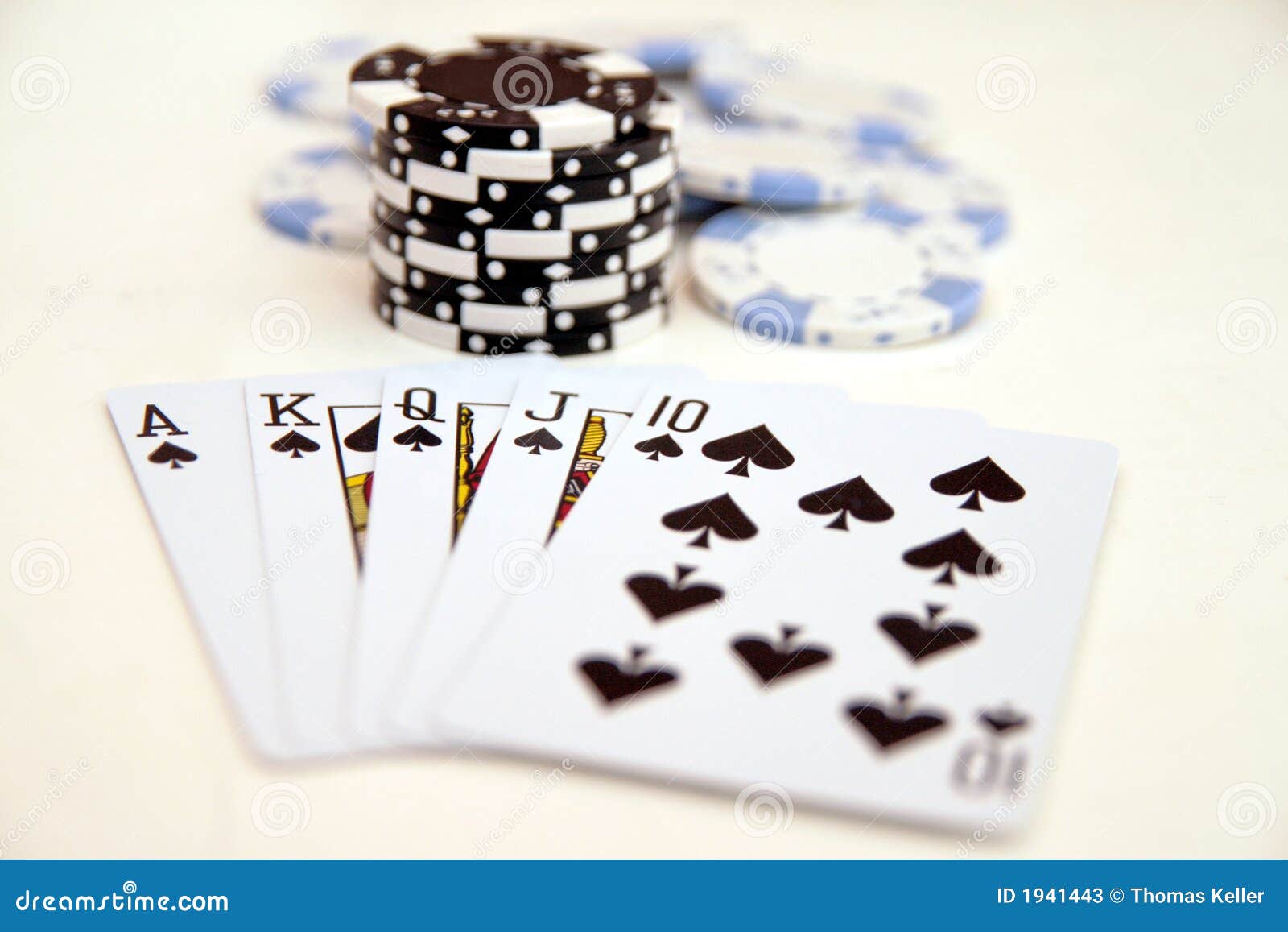 Royal Flush Spades stock image. Image of card, royalflush - 1941443