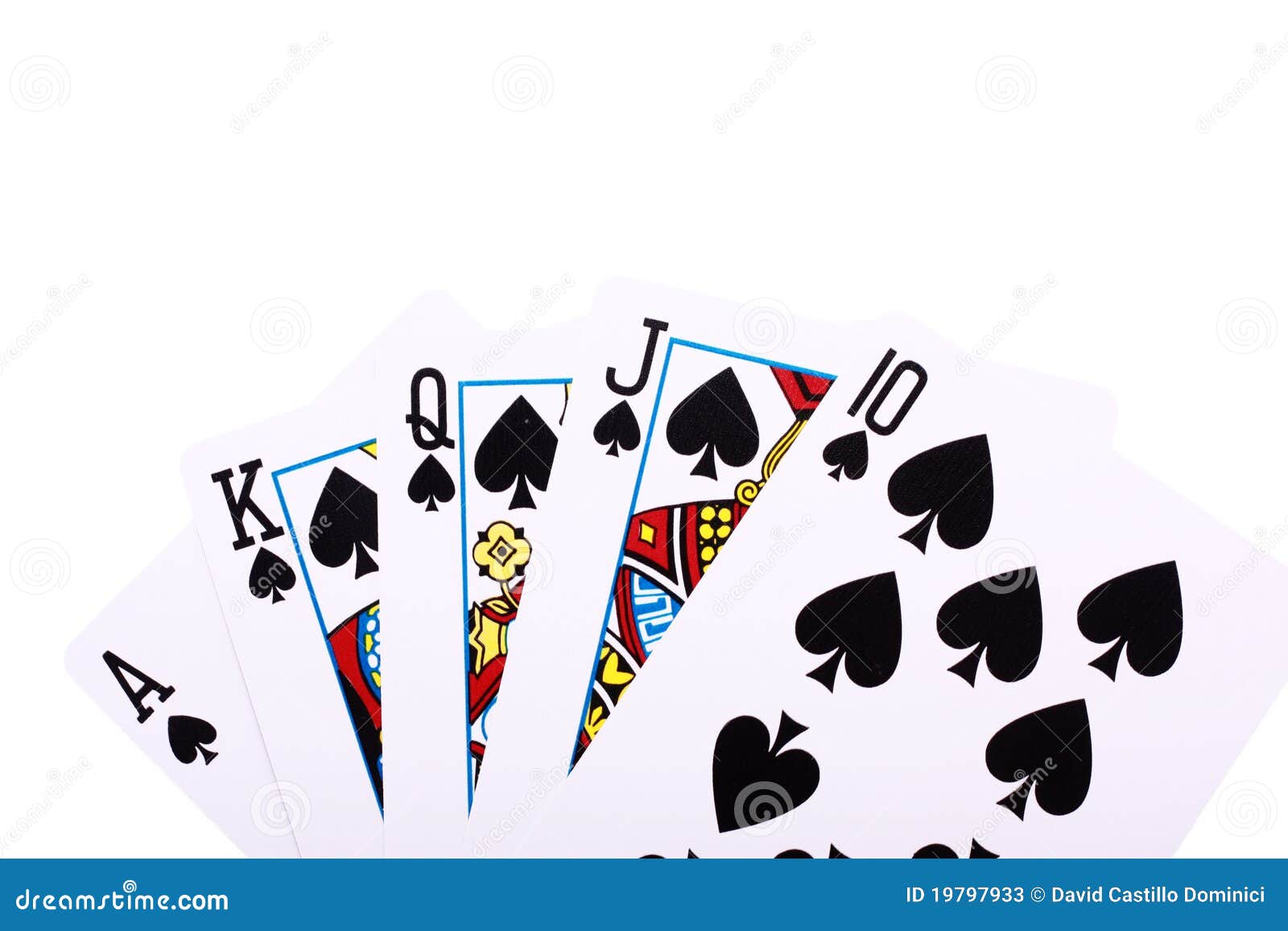 Royal flush of spades stock image. Image of luck, casino - 19797933