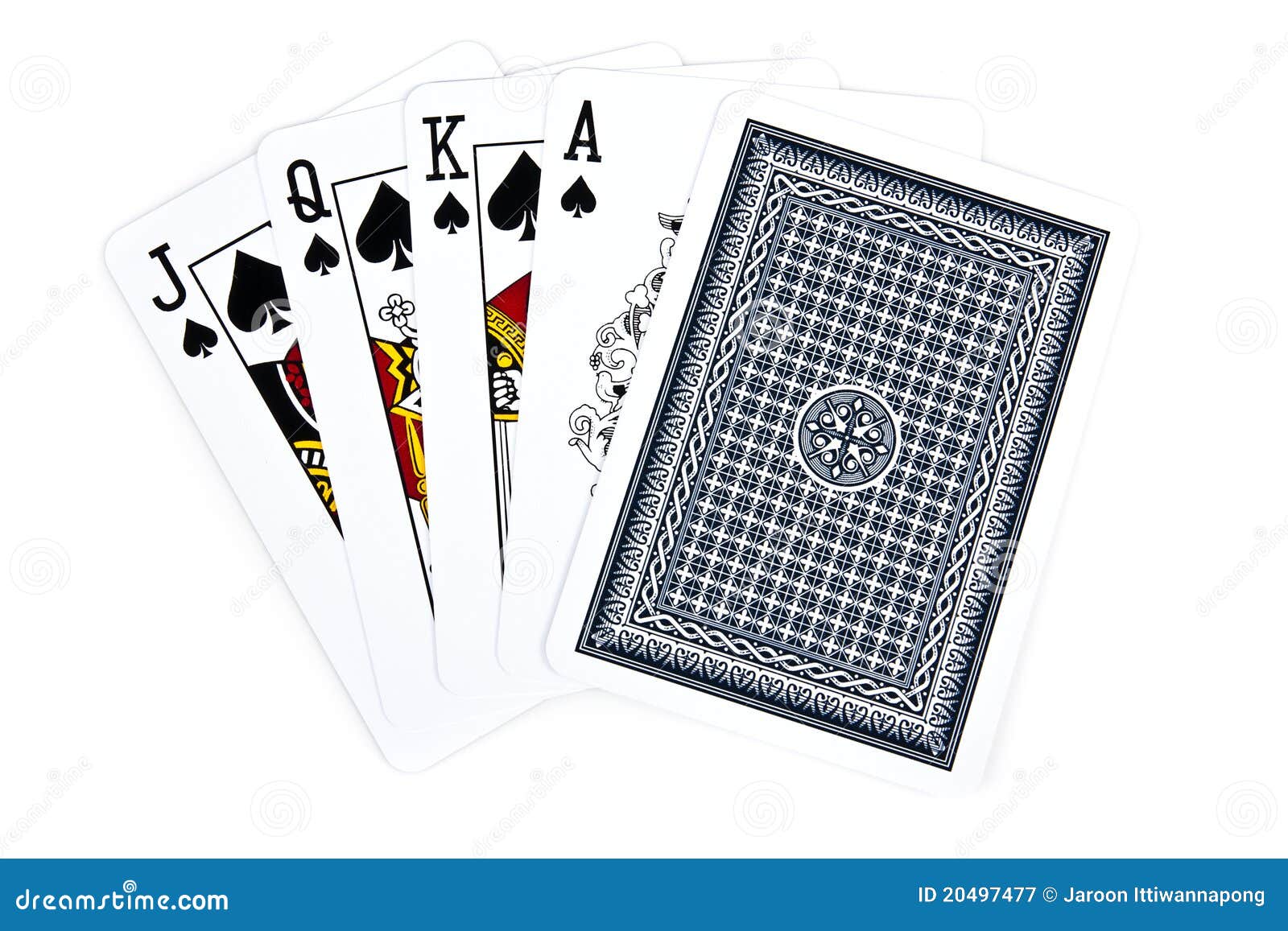 Royal flush spades stock image. Image of white, gambling - 20497477