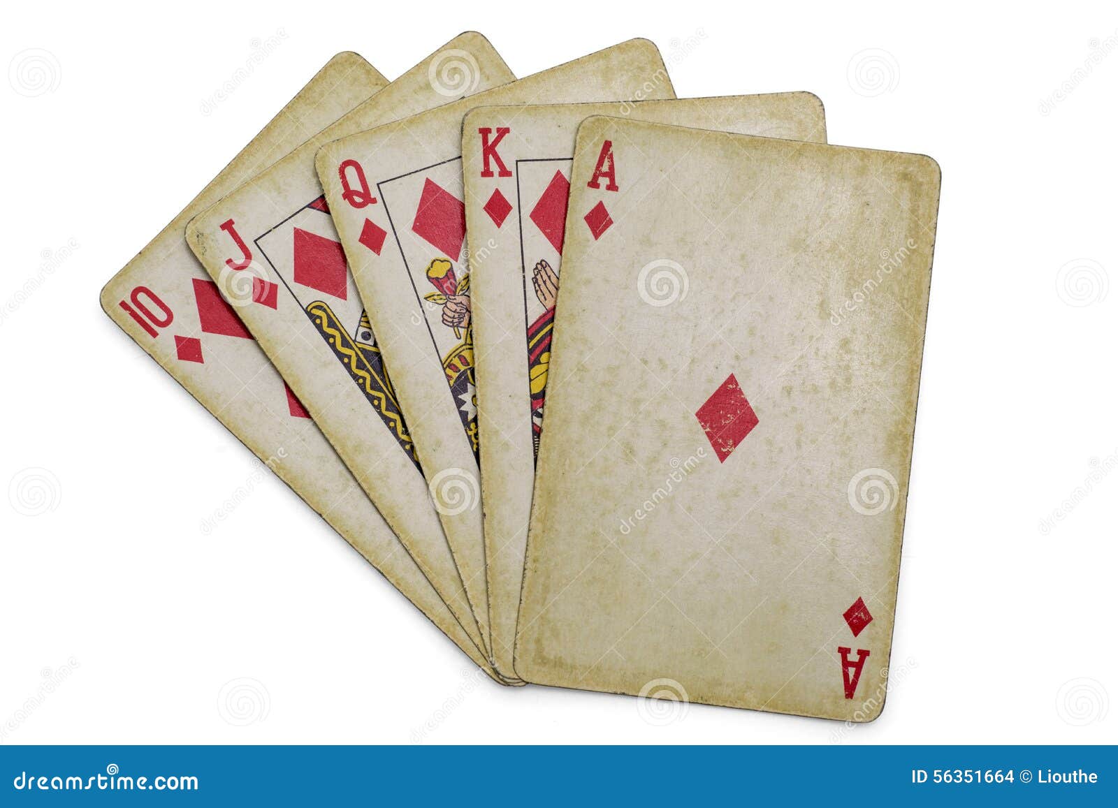 Old vintage poker cards stock photo. Image of gaming - 56351664
